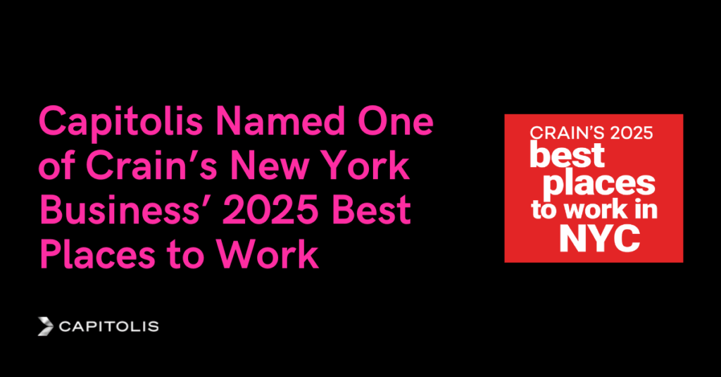 Capitolis Named to Crain’s Best Places to Work in New York City for ...